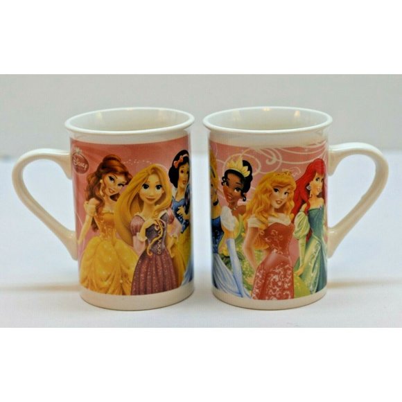 Disney | Dining | 2 Disney Princesses Mugs Belle Rapunzel Snow White ...